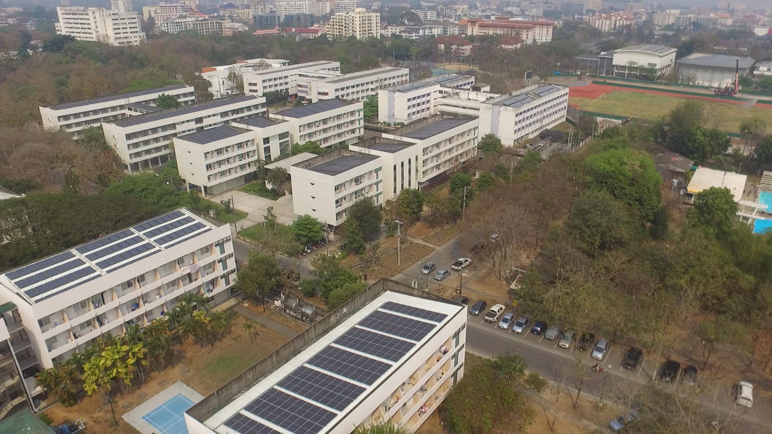 Installation of solar power generation systems - CMU NET ZERO #ลด ...